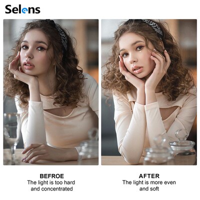 Selens White Diffuser Foldable Light Diffuser Light Diffusio