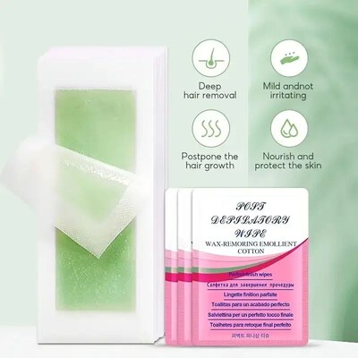 10/20/30/50 Pcs Depilatory Wax Strips For Hair Removal Wax
