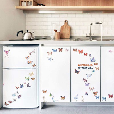 New Butterfly Heart Sticker Living Room Bedside Cabinet Cup