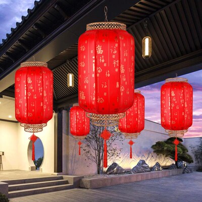 Factory Direct Sheepskin Lantern Chandelier Outdoor Waterpro