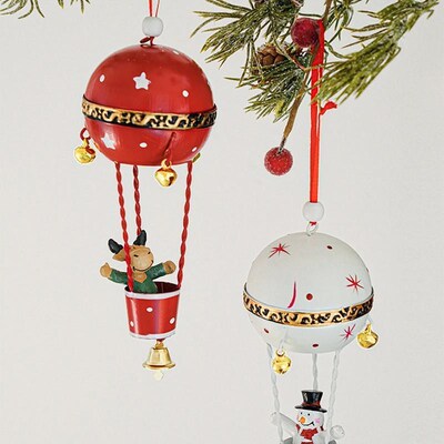 Christmas tree, elk, snowman, Santa Claus, decorative