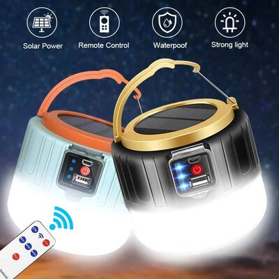LED Camping Light Waterproof Rechargeable Tent Lamp Portable