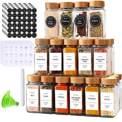 120ml Glass seasoning bottle spice jar salt kitchen storage