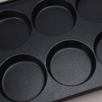 8-Hole Egg Burger Machine Rust Proof Grilled Sausage Pan
