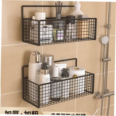 Bathroom shelf.Wallmount Multilay storage shelves punch-free