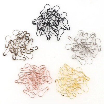100Pcs Metal Pins Calabash Gourd Pear Shape Safety Metal Cli