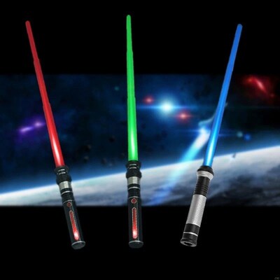 New Telescopic Lightsaber Toys Flashing Sword Cosplay Lumino
