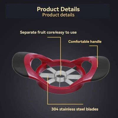 Stainless Steel Fruit Corer Fruit Cutter  Slicer Divider Pla