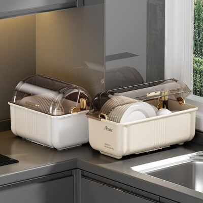 Bowl and chopstick storage box, dish storage rack, kitchen