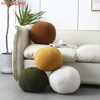 Geometrical Shape Loop Fleece Soft Comfortable Bed Ball Cush