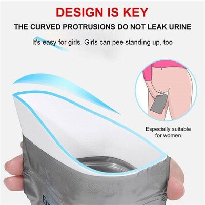 20PCS 700ML Disposable Urine Bags Portable Toilet Bag Vomit