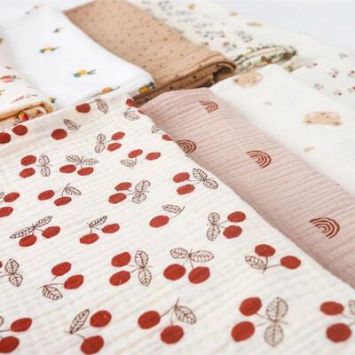 Baby Swaddling Blanket Gauze Cotton Blanket Crib Sheet for I