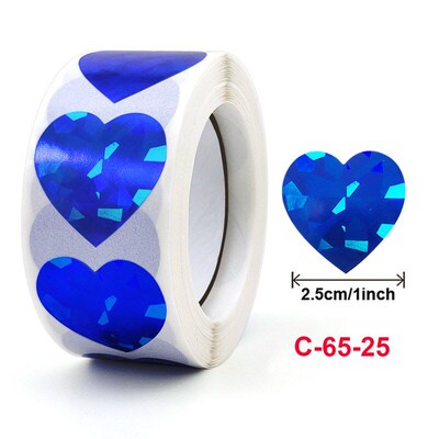 Rolled Colorful Heartshaped Stickers Gift Decorative Envelop