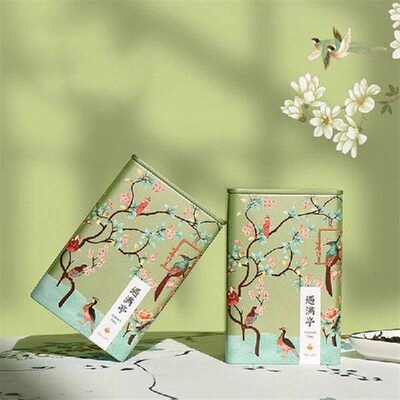 Chinese Style Tea Canister Damp-proof Iron Container