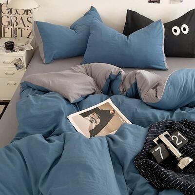 4 pcs bed sheets set beddings cotton flat sheet pillowcases1