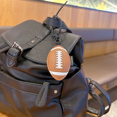 New Sport Leather Keychain Bag Car Charm Cross Border Women