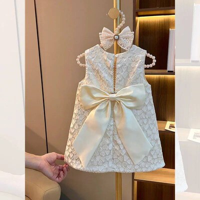 Toddler Baby Girls Classic Dresses Kids Heart Elegant Weddin