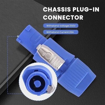 1 set PowerCON Type A NAC3FCA+NAC3MPA-1 Chassis Plug Panel