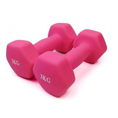 Household pair of dip molded dumbbells womens and mens f