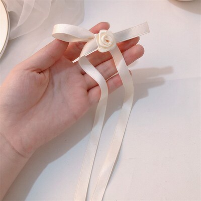 ElegantElegant Highgrade Rose Spring Clip Butterfly Ribbon T