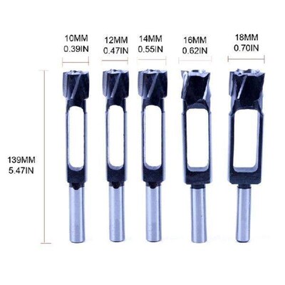 5pcs Precise Tenon and Deep Plug Cutter Bits for