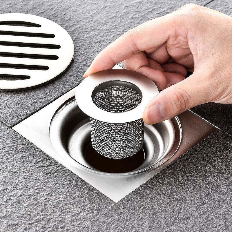 Stainless Steel Drain Filter Mesh, Odor-Preventing Drain Cor