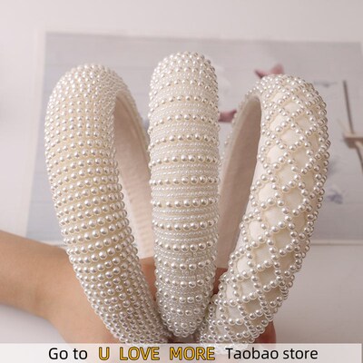 Hair Hoop women hairbands Sweet Handbands for Women Beaded P