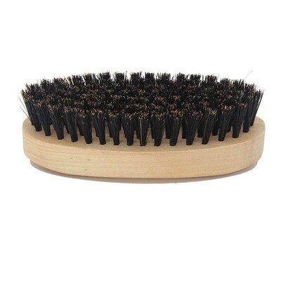 Wooden Hair Beard Brush For Men Natural Wood Comb Boar Brist