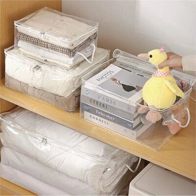Transparent Quilt Storage Bag Household Foldable Large Capac