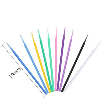 100 pcs Disposable Micro Brush Mascara Wands MicroBrush Appl