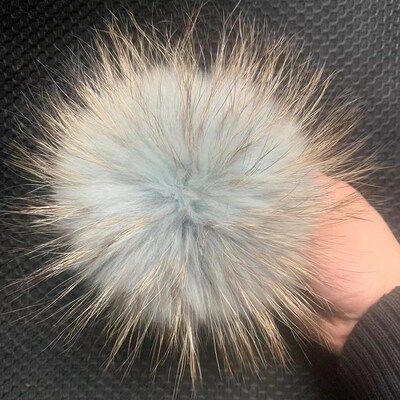 Real Fur Pom Pom Raccoon Fur Pompon Fox Fur Pompoms Nature F