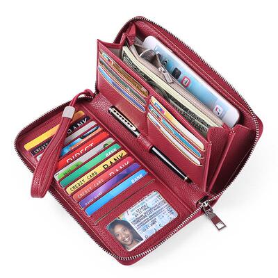 Womens Long Wallet  for Men Women RFID Blocking Clutch Orga