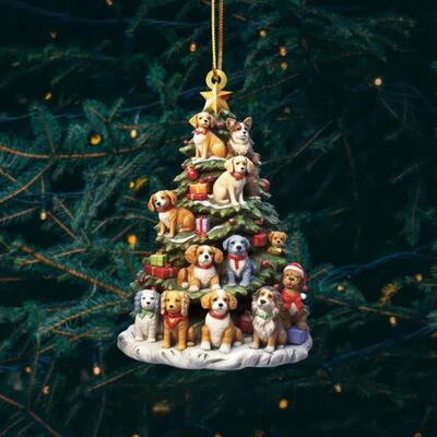 2D Acrylic Flat Printing Books Pendant Home Tree Window Hang