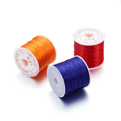 10/40M 1mm Elastic Thread Round Crystal Line Nylon Rubber Sr