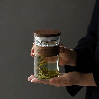 Heat Resistant Glass Tea Cup with Filter Chinese Kung Fu