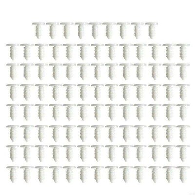 G32A 100 Pcs Plastic Rivets Fasteners with 4.5mm Diameter