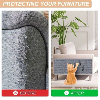 Self-Adhesive Cat Scratching Mat Trimmable Cat Carpet Cats