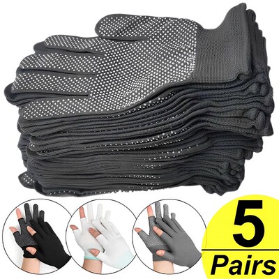 1/5pair Riding Anti-slip Work Gloves for Motorcycle Cycling