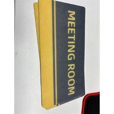 Acrylic Meeting Signage Office Door Decor Signs Clear