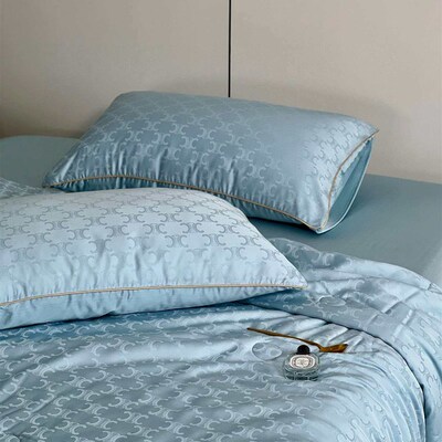 60 Austrian Tencel Jacquard Summer Quilt Four-piece Simple N