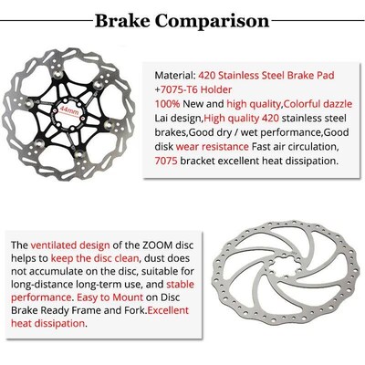 SNAIL Disc Brake Rotor M Bicycle Floating Rotor Heat Dissipa