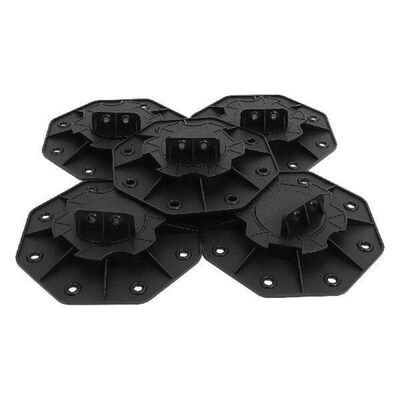 5 Pcs Height Adjustable Deck Support Pedestal Sturdy Floor
