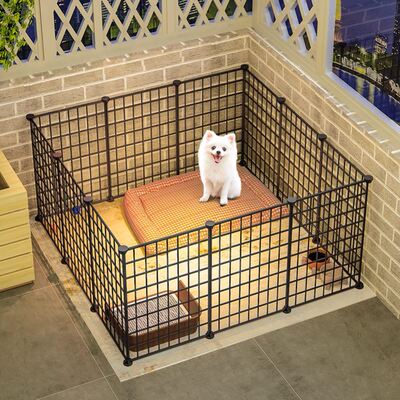 Foldable Pet Playpen Iron Fence Puppy Kennel dog cage