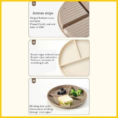 H55A 22cm Microwave Safe Plate Fruit Salad Serving Tray