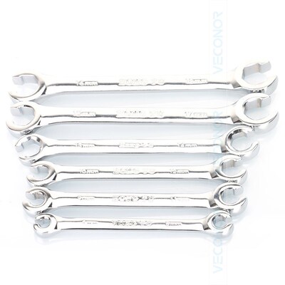6PCS Oil Pipe Flare Nut Wrench Spanner Set of Multitools Fu
