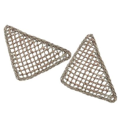 2 Pcs Lizard Hammock Bed Grass Fibers Natural Color Durable