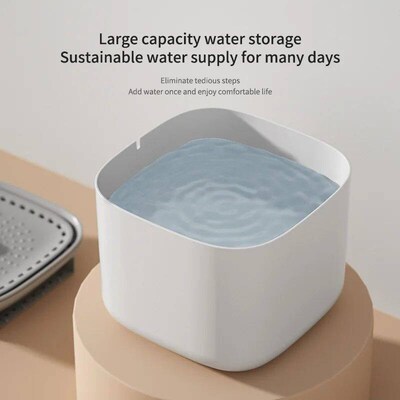 3L Cat Water Fountain Auto Recirculate Filter Large Capacity