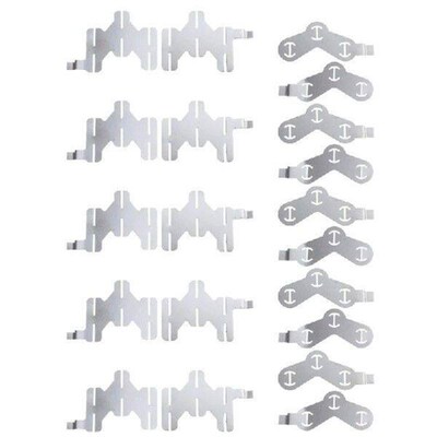10Piece/set Nickel Plated Steel Strap Strip Sheets for
