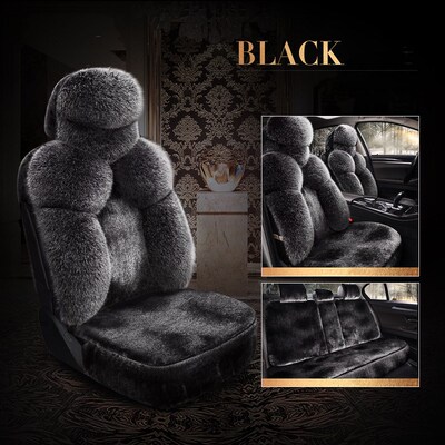 Motovers Car Seat vers For Sedan SUV Warmer Plush 5 Pieces F
