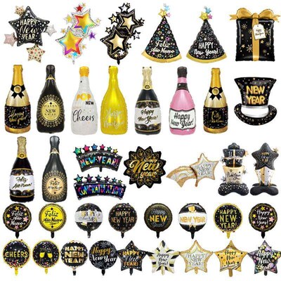New Year Wine Bottle Balloon Annual Meeting Decoration